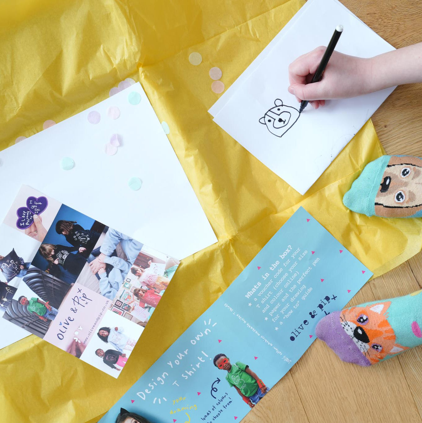 Design Your Own T Shirt Gift Box Kit – Olive & Pip