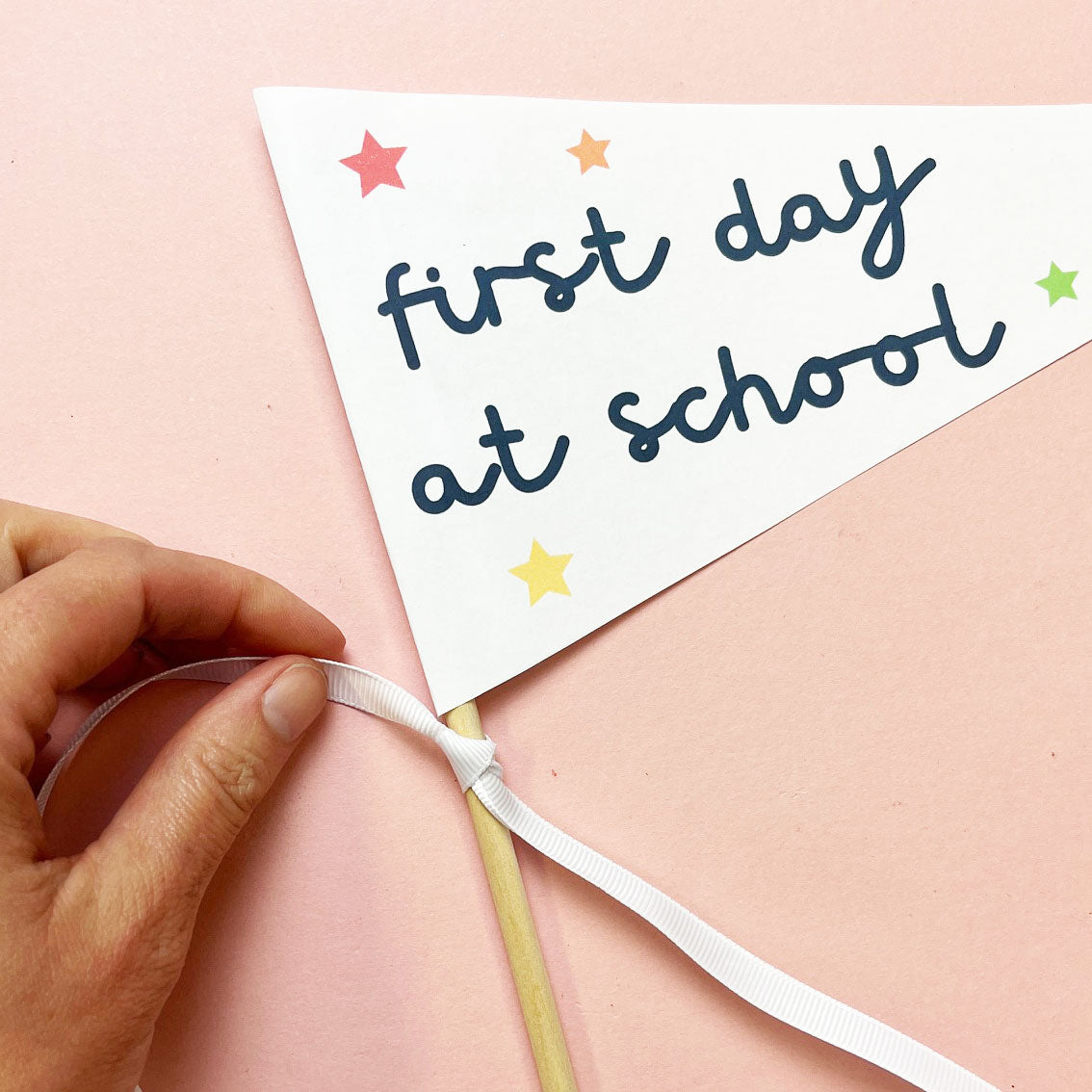 First Day at School - Make Your Own Flag Activity – Olive & Pip