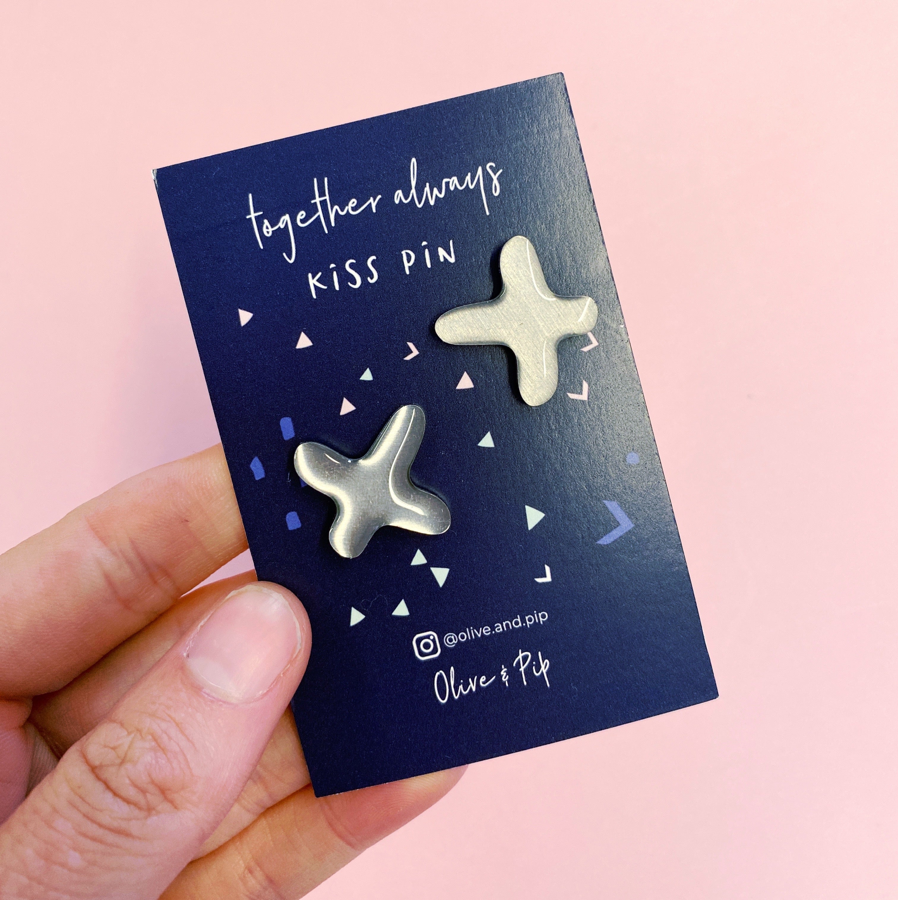 Together Always Kiss Pins – Olive & Pip