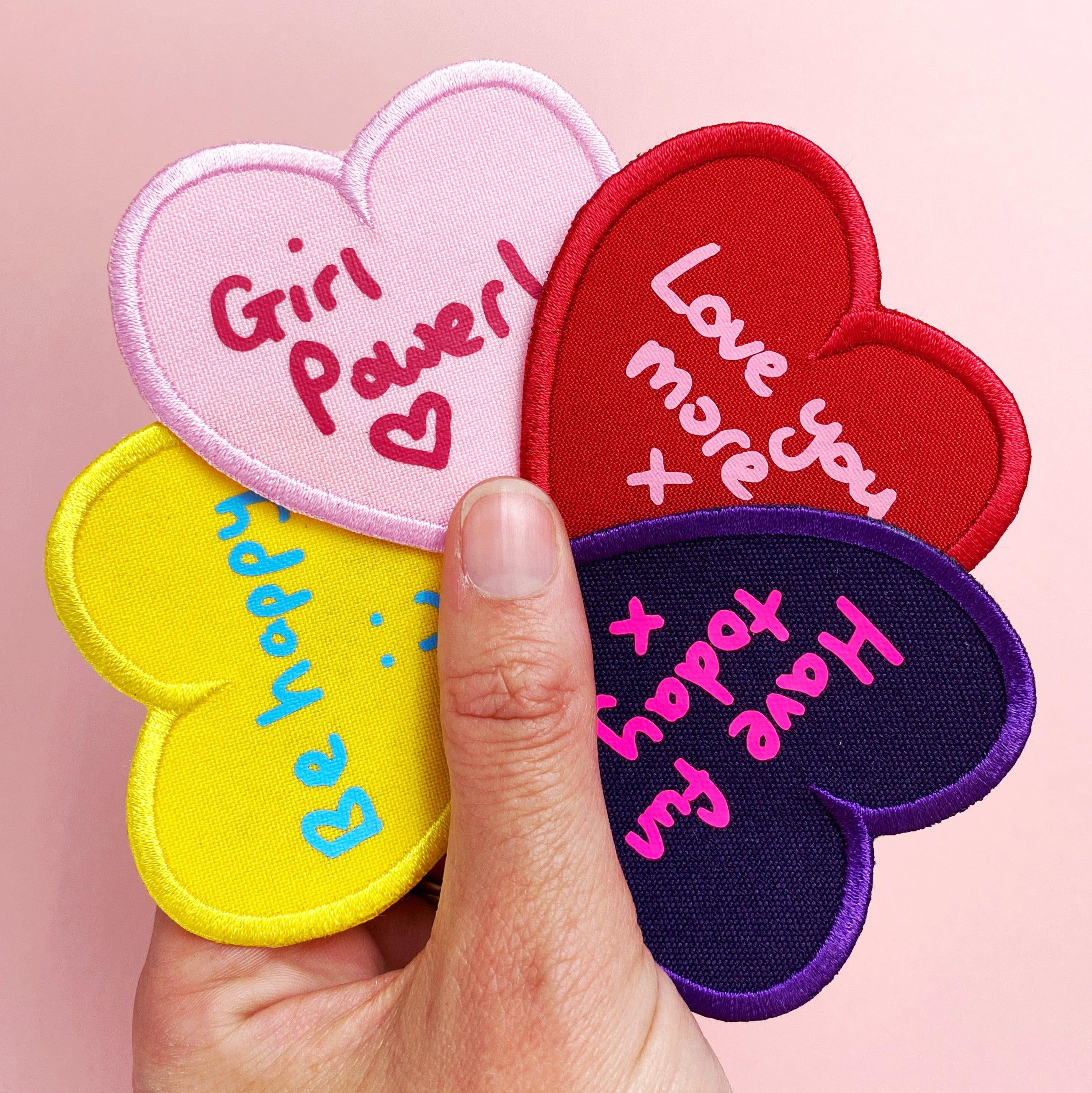 Love Note Heart Patch (choose your message) – Olive & Pip